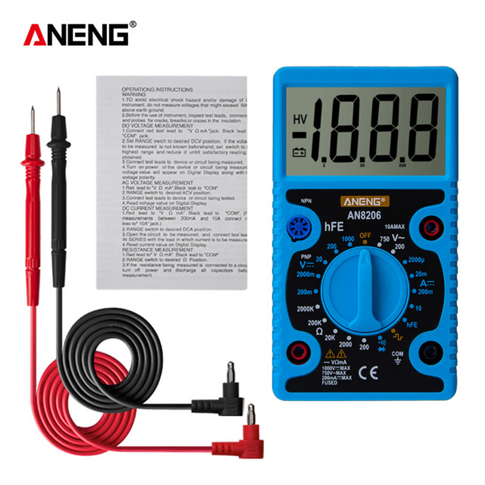 Digital Multimeter 1999 counts with 50Hz square wave output – Meterport
